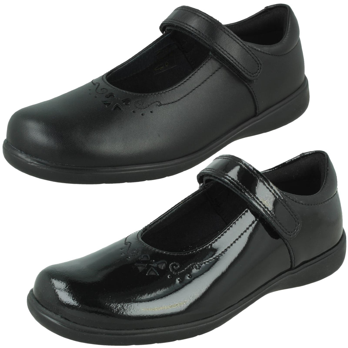 Girls Start-Rite Heart-Bow School Shoes Glisten – Blunts Shoes