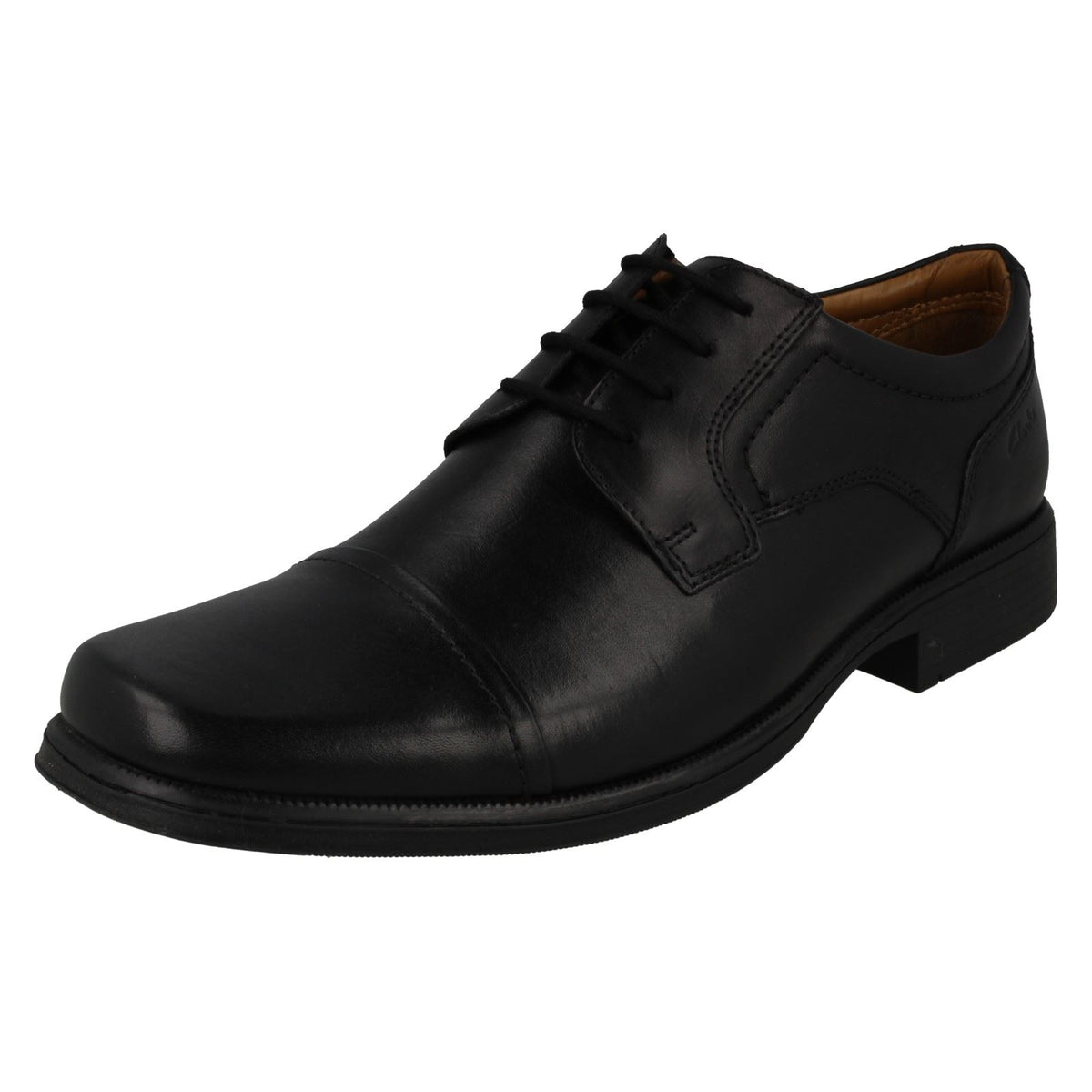 Mens Clarks Formal Lace Up Shoes Huckley Cap – Blunts Shoes